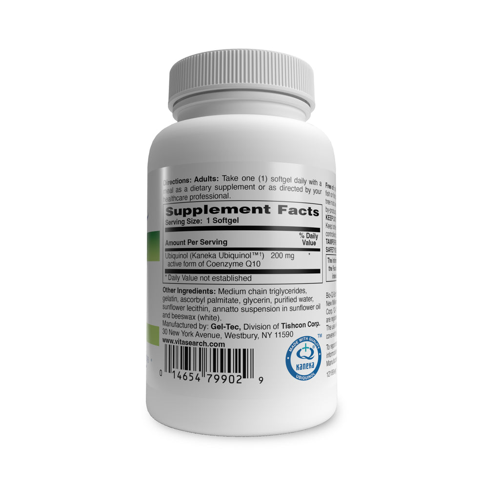 Active Q Ubiquinol 200mg 30 softgels Kaneka Ubiquinol - Ubiquinone and ...